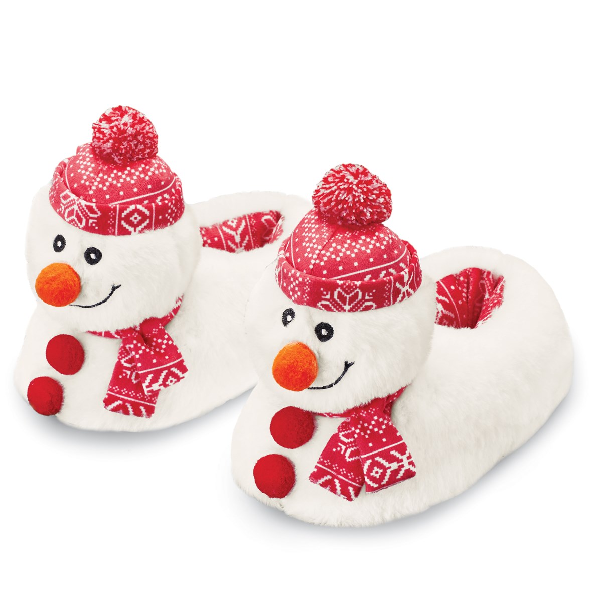 Adorable Jolly Snowman Festive Cozy Skid-Resistant Slippers ...