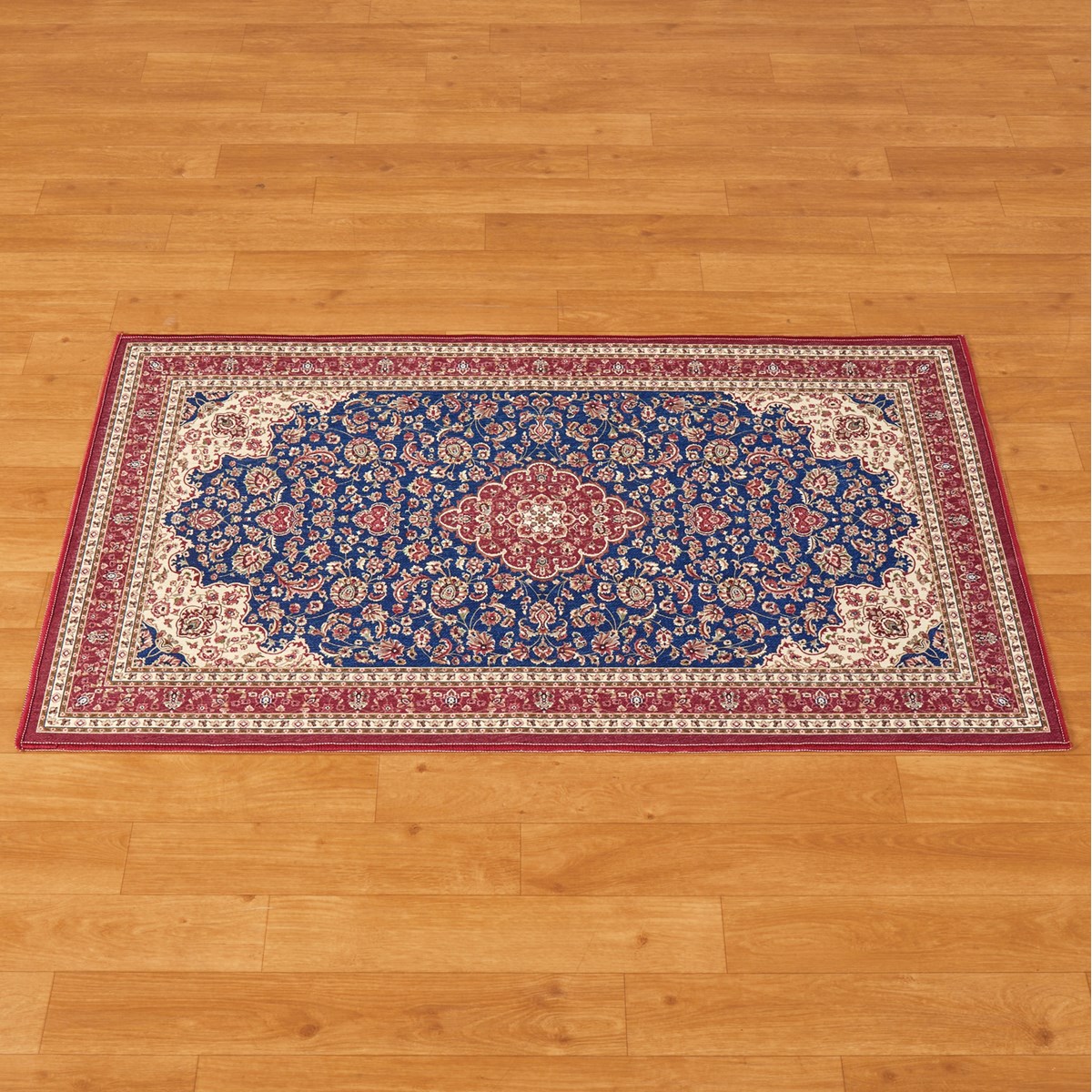 Intricate Medallion Floral Design Skid-Resistant Accent Rug ...
