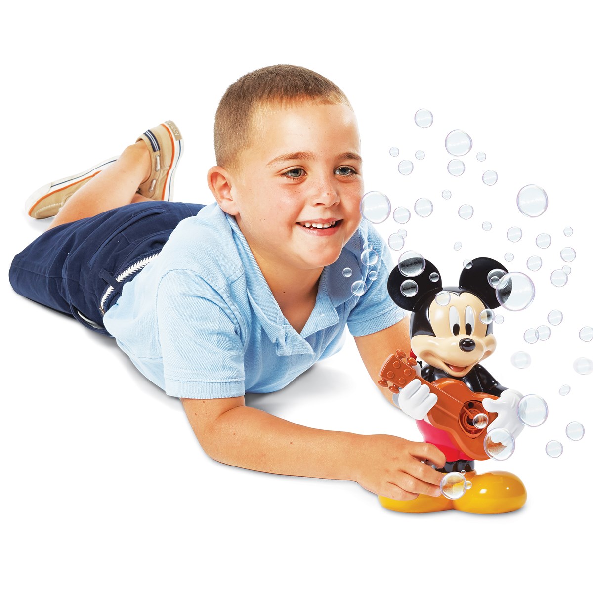 Mickey Mouse Action Bubble Blower Toy with 4 oz. Bubble Solution ...