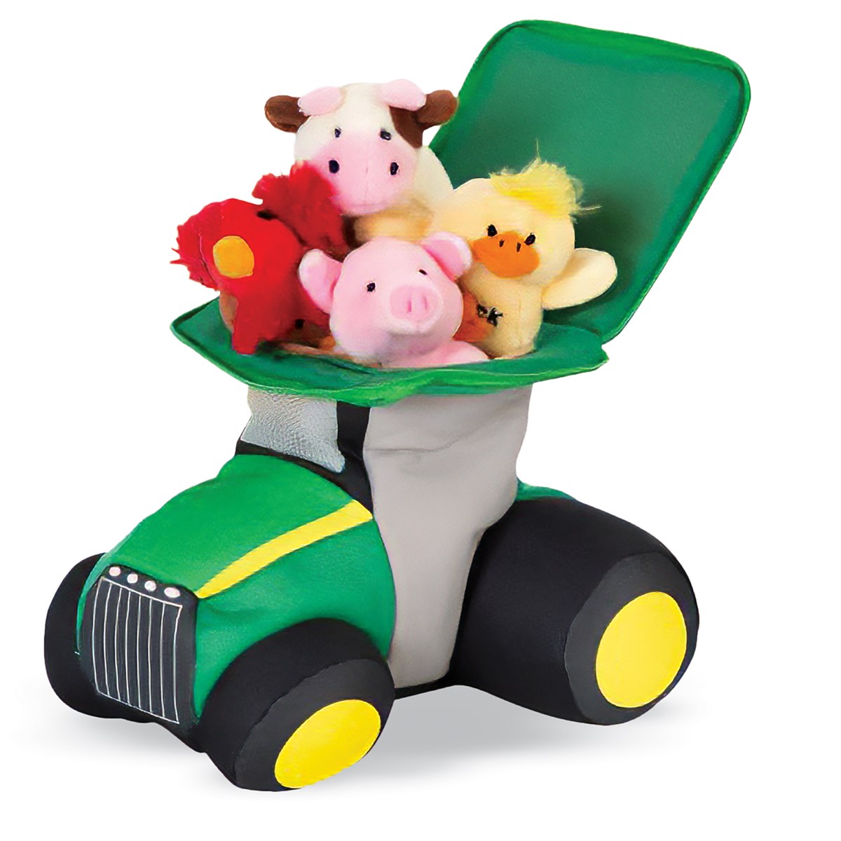 Plush Tractor and Farm Animals with Sounds Kids Toys - Set of 5 ...