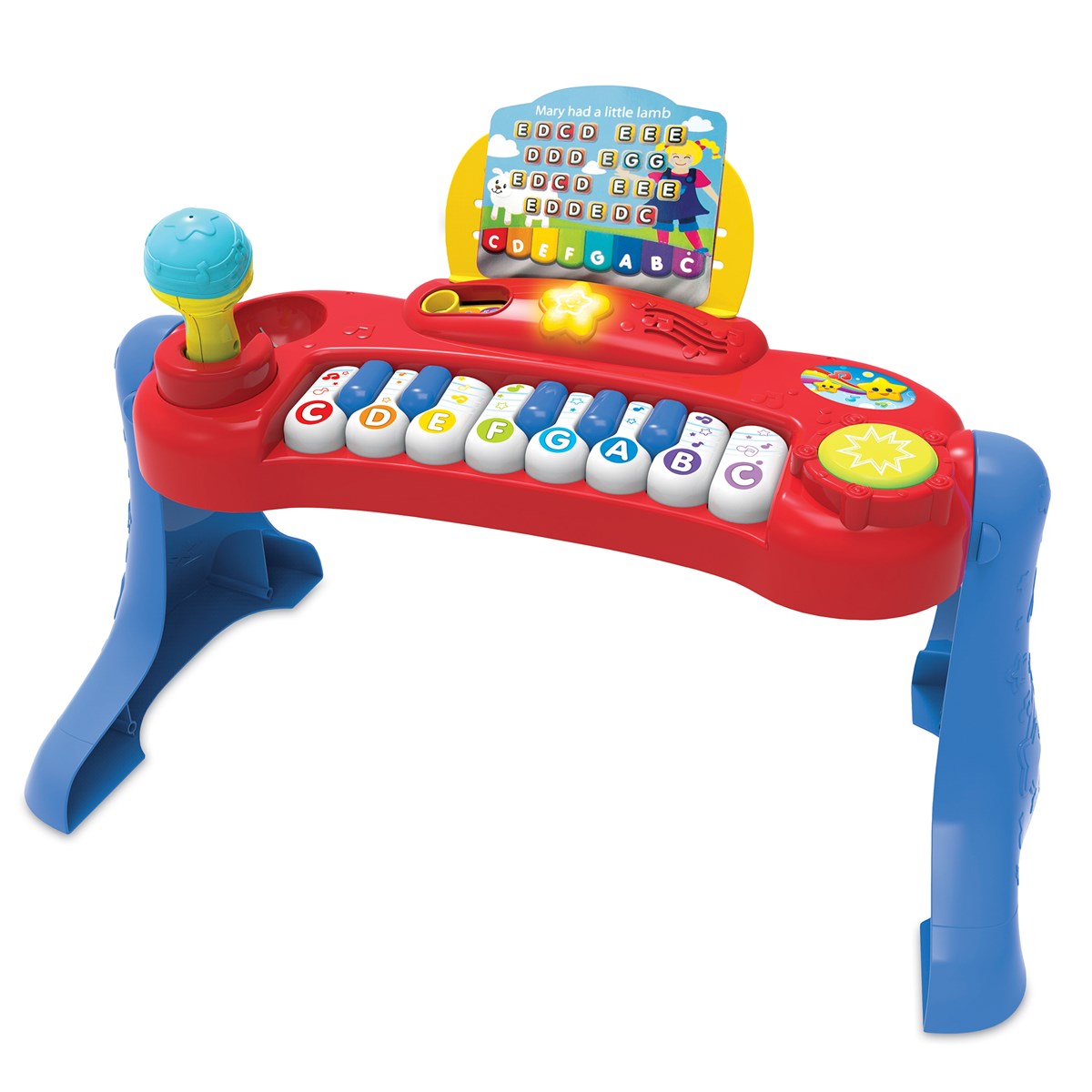 Baby Music Center 8-Note Piano Toy, Ages 9mo+ | Collections Etc.