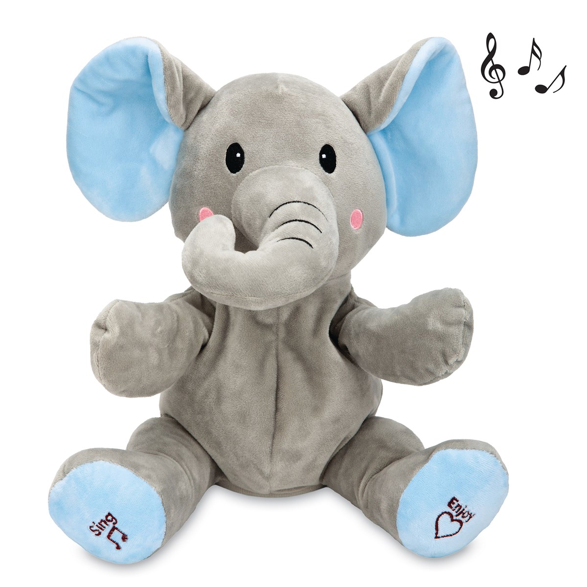 Clapping and Singing Musical Plush Elephant Toy | Collections Etc.