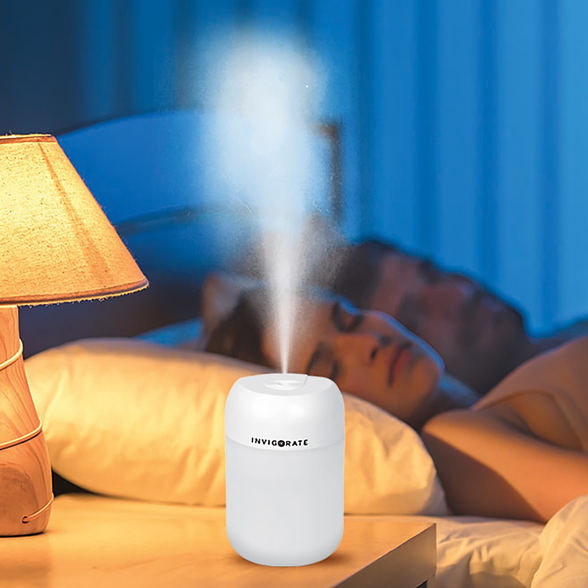 Compact, Portable Cool Mist Humidifier and Nightlight | Collections Etc.