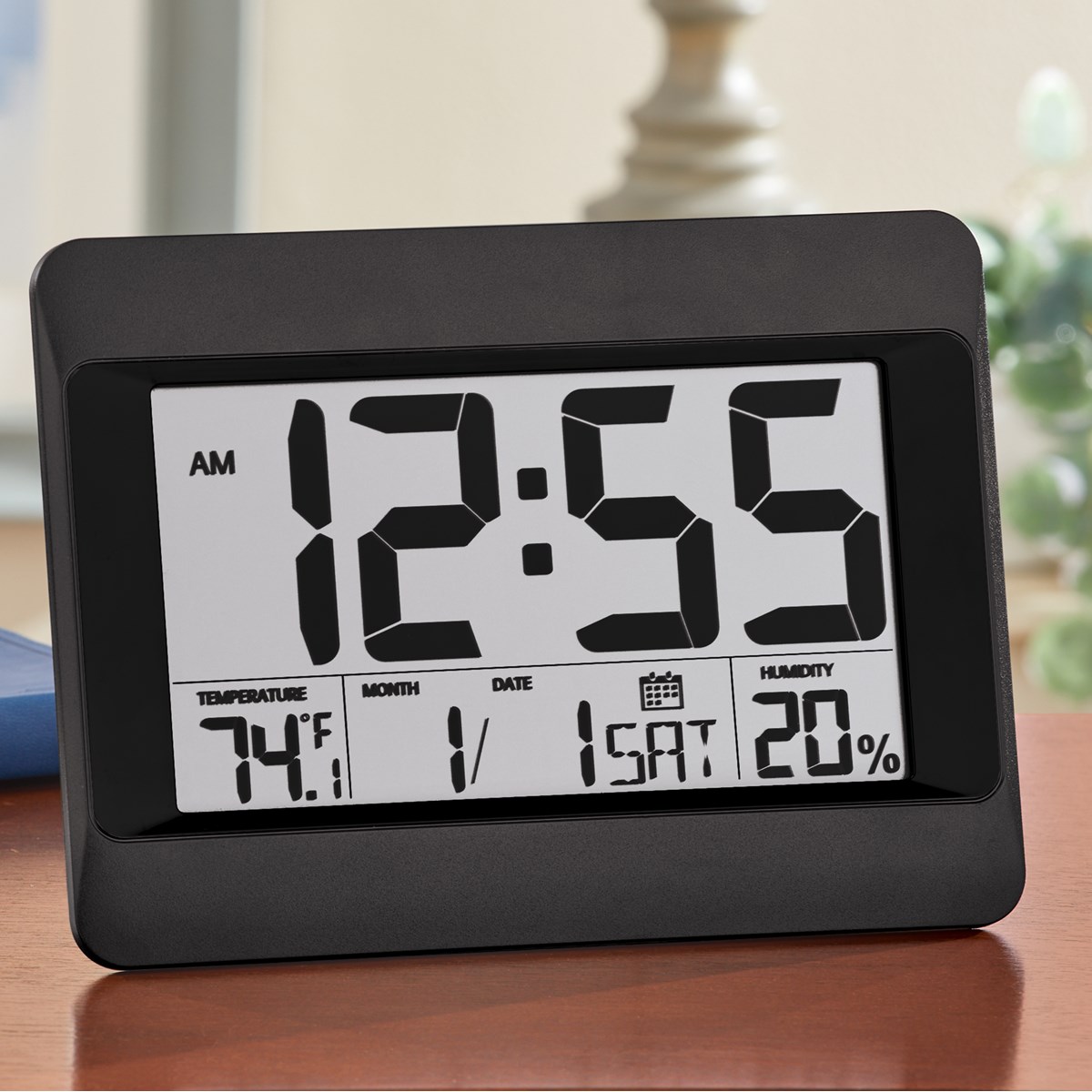 Cordless Atomic Digital Desk and Wall Clock | Collections Etc.