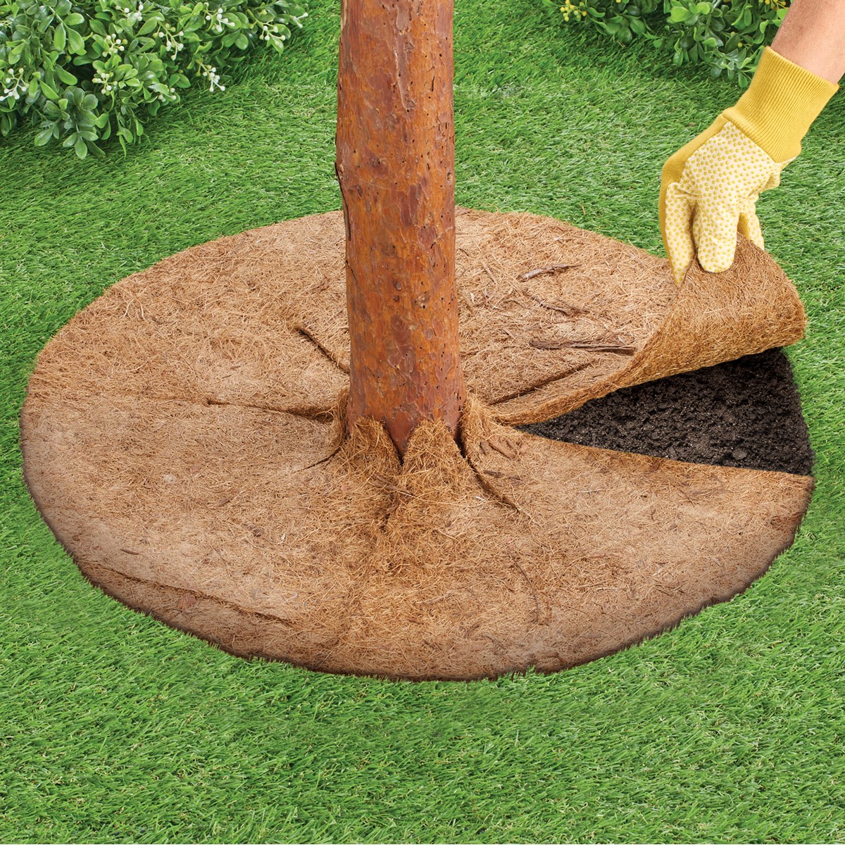 Easy-to-Use Coco Fiber Tree Ring Liner | Collections Etc.