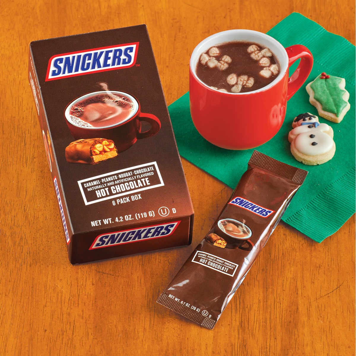Snickers Hot Chocolate Mix Packets - Box of 6 | Collections Etc.