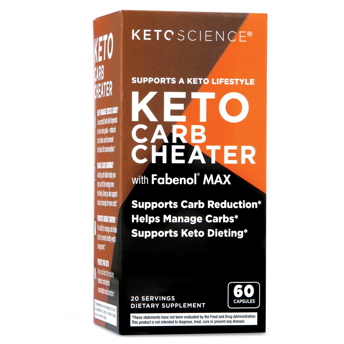 KetoScience Keto Carb Cheater with Fabenol MAX Capsules, 60 each ...