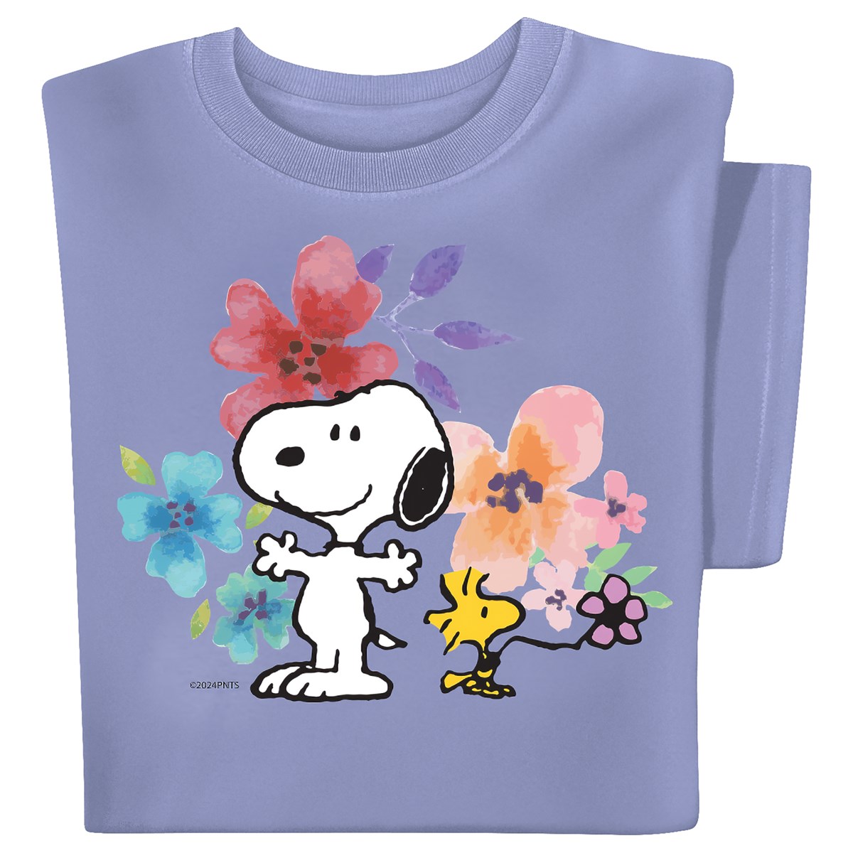 Peanuts Springtime Colorful Short Sleeve Graphic T-Shirt | Collections Etc.
