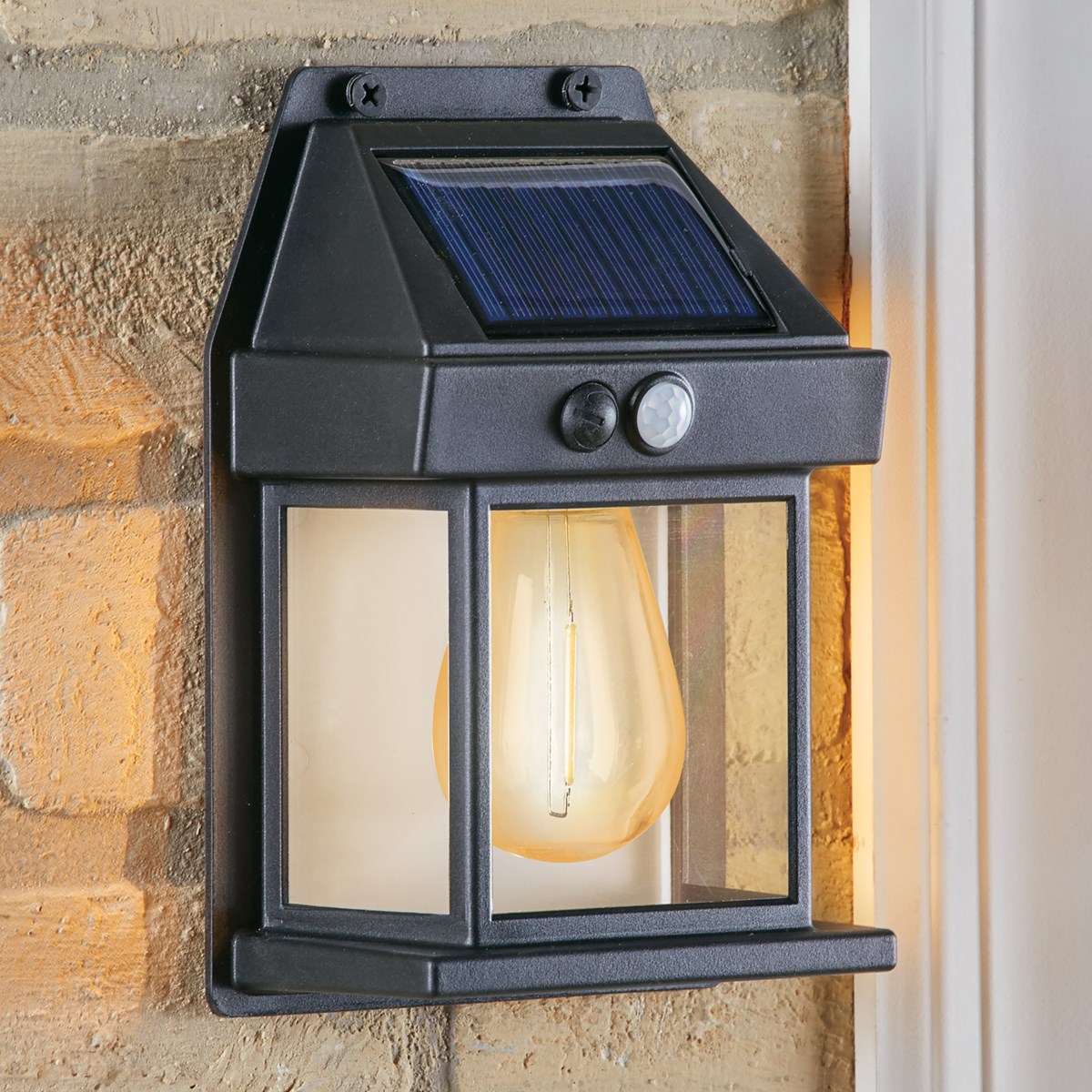 Solar Powered Motion Activated LED Lighted Outdoor Lights - Set of 2 ...