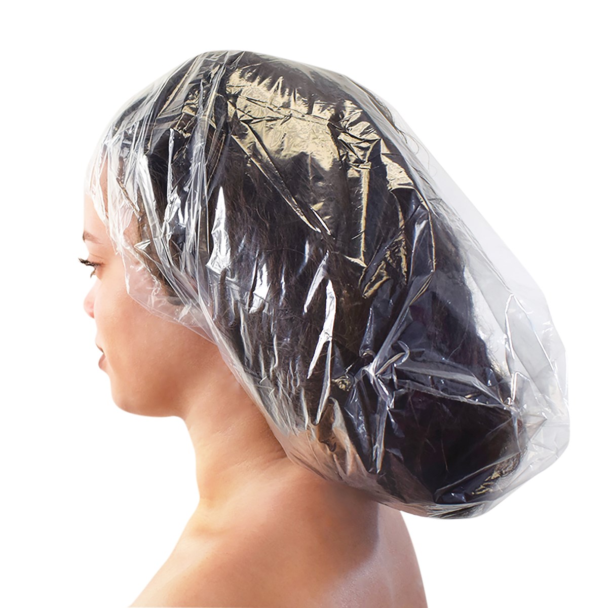 Clear Hair Processing Disposable Caps - Set of 10 | Collections Etc.