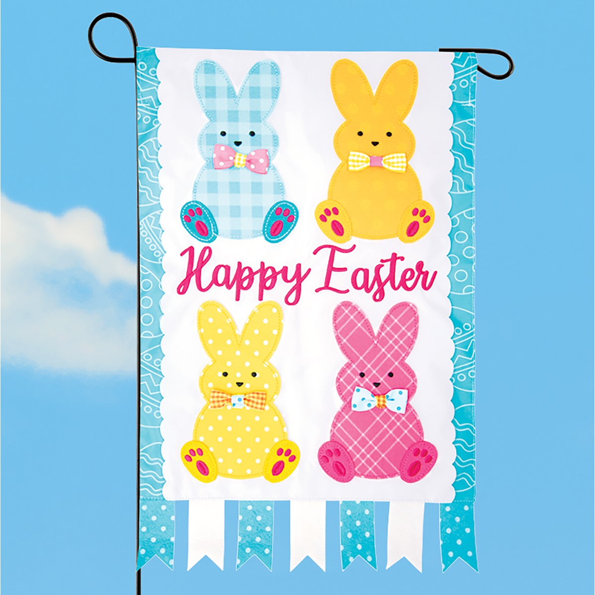 Happy Easter Double-Sided Bunny Garden Flag | Collections Etc.