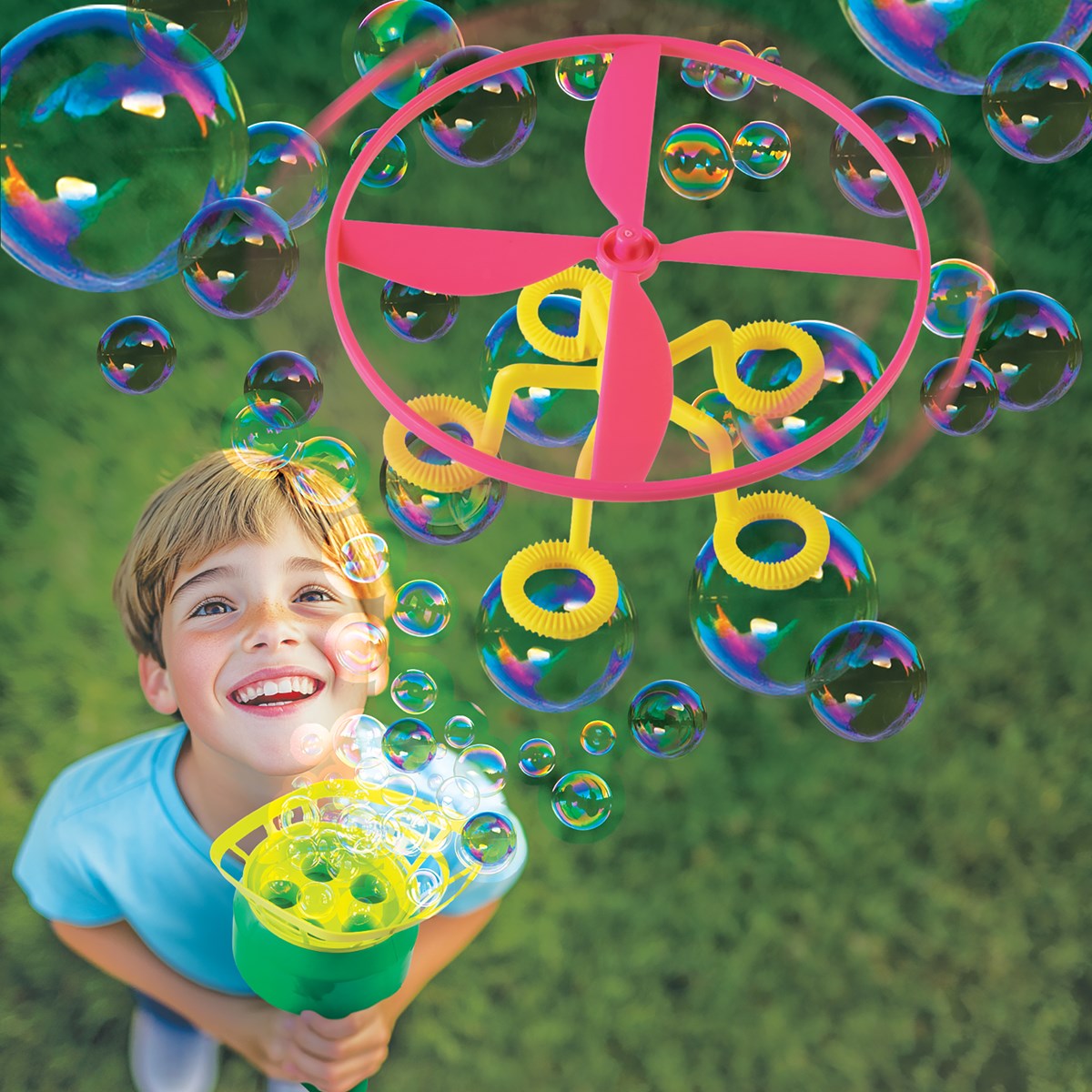 Mr. Bubble Rip Cord Bubble Flyer Outdoor Toy | Collections Etc.