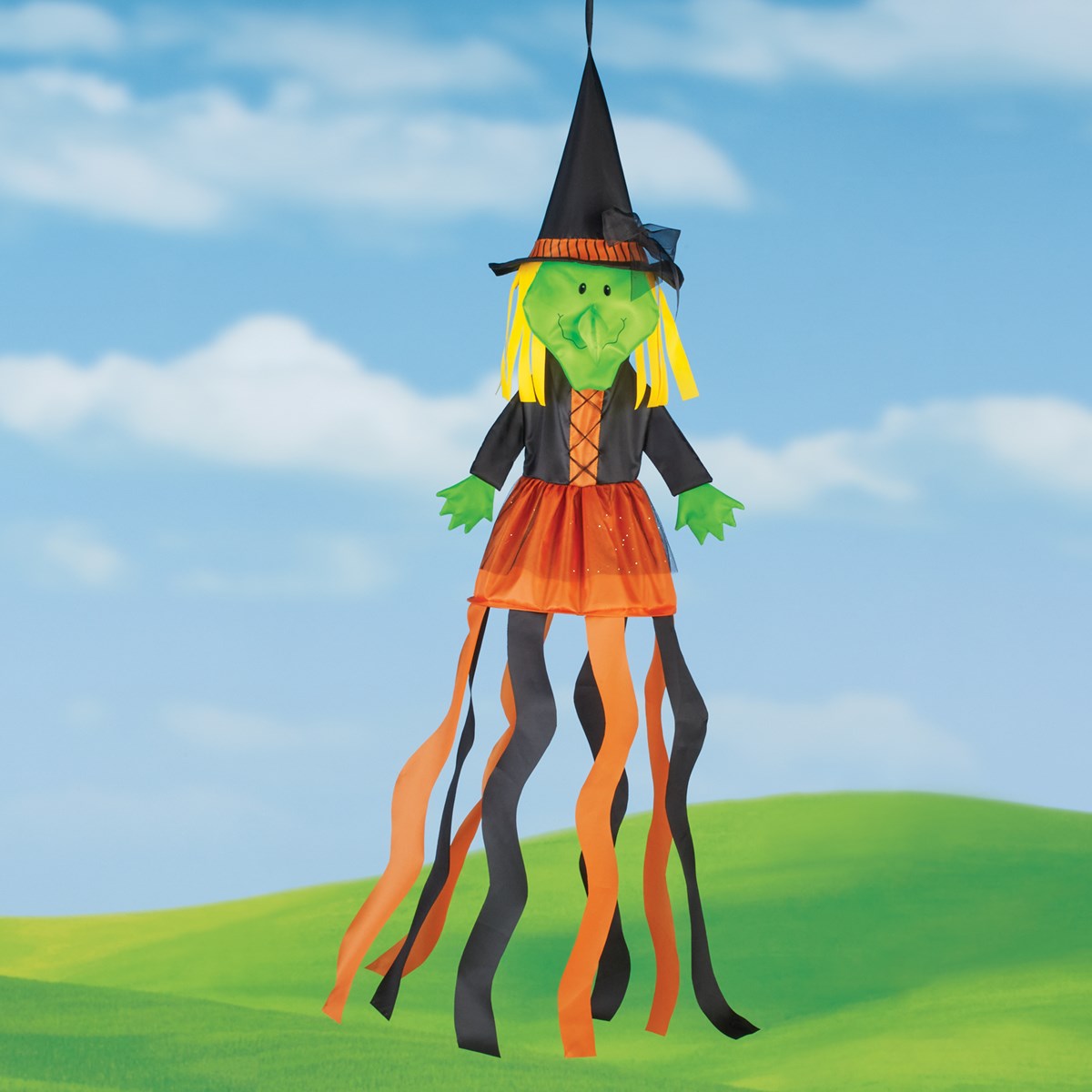 Halloween Witch Windsock Hanging Decoration | Collections Etc.