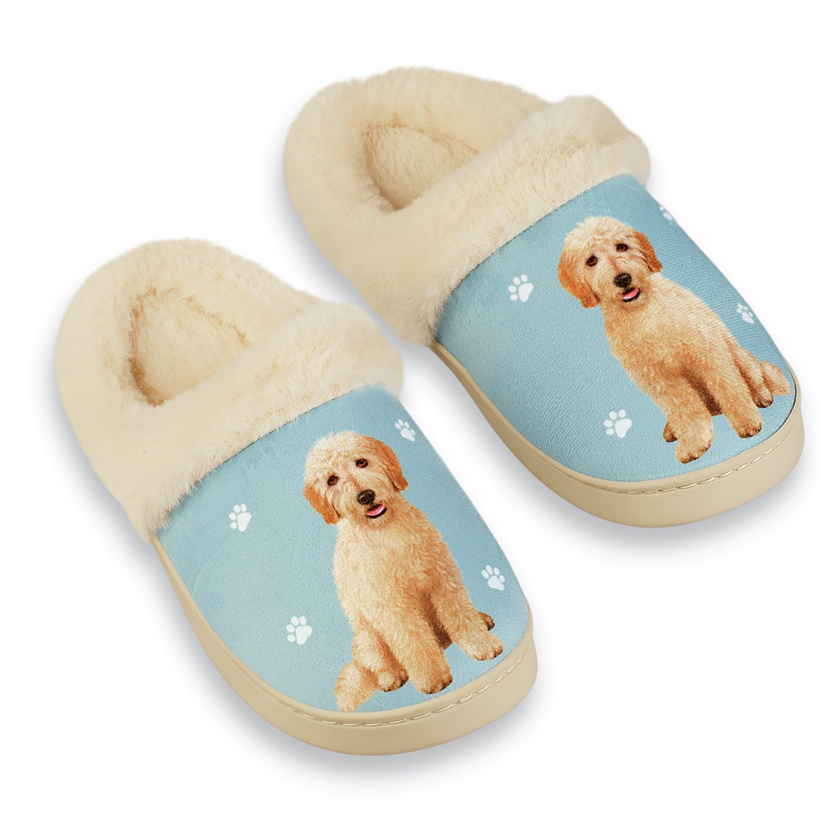 Cozy Snuggs Memory Foam Cushioned Faux Fur Lined Pet Slippers ...