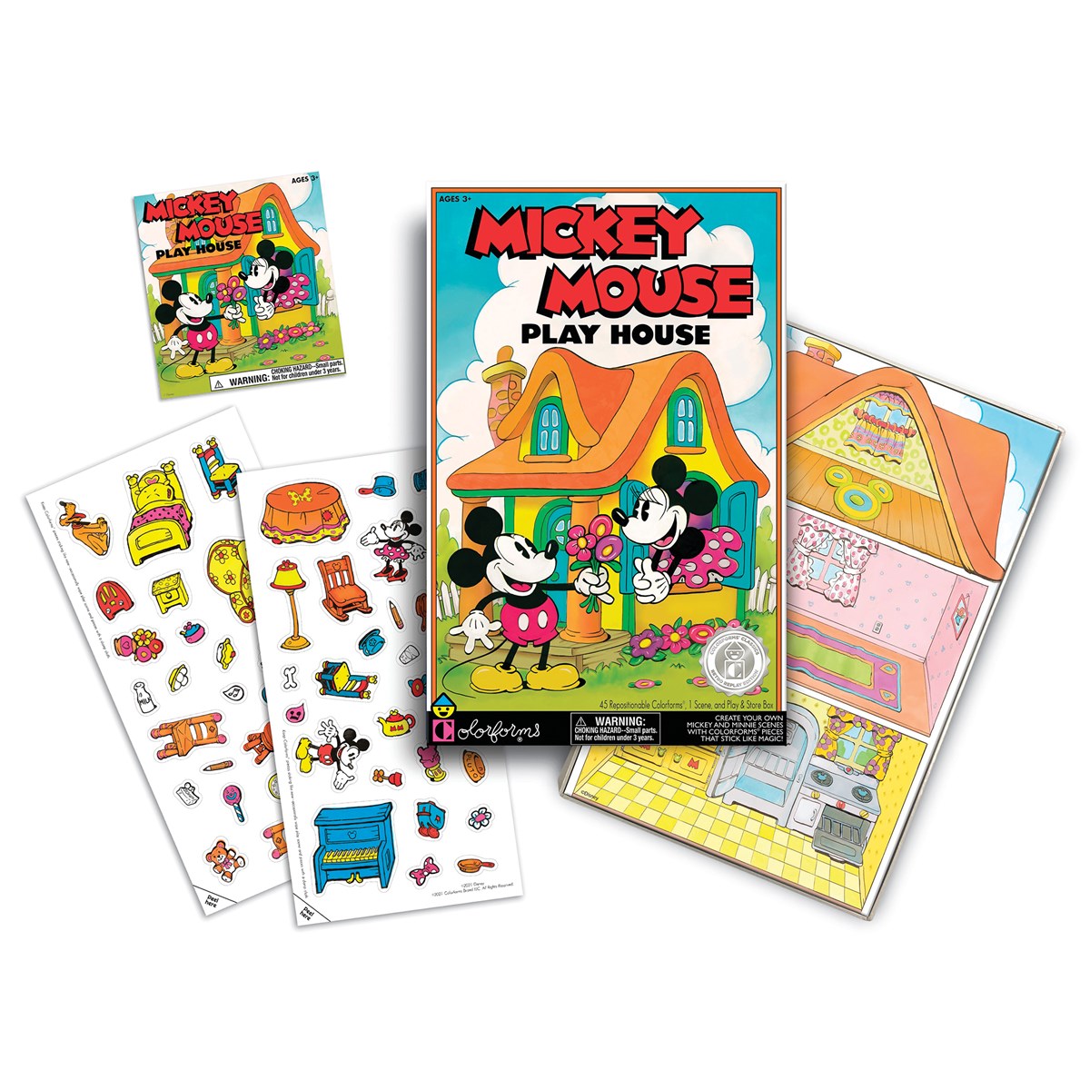 70th Anniversary Mickey Mouse Play House Colorforms | Collections Etc.