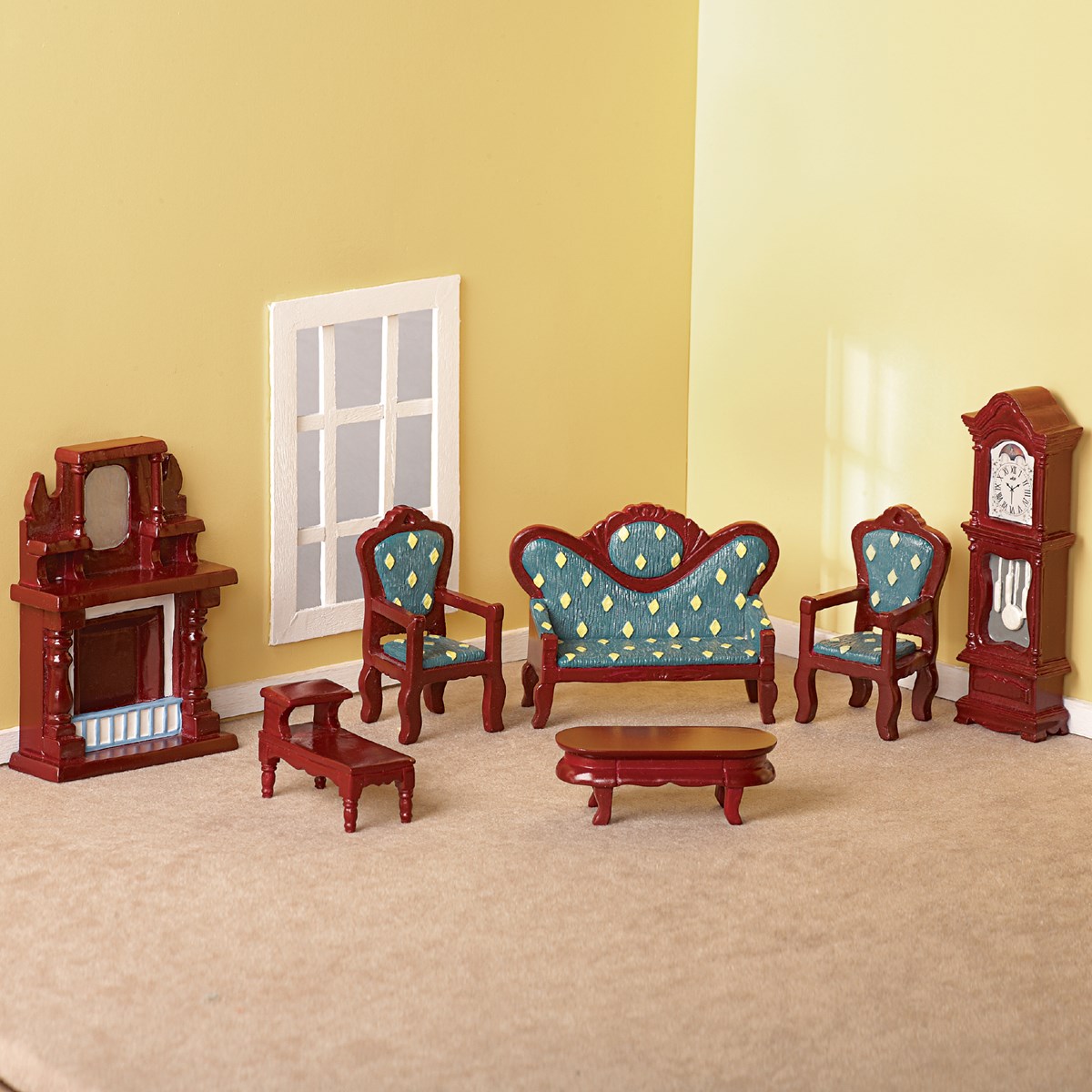 Collectible Mini Living Room Furniture Set - 7pc | Collections Etc.
