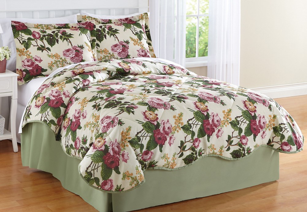 Rosenquest Floral Rose Bedspread | Collections Etc.