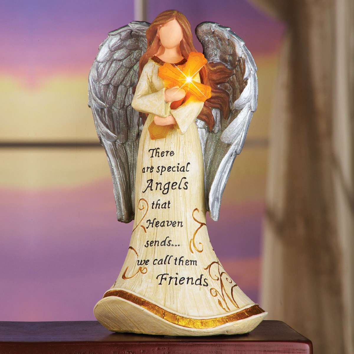 Lighted Friendship Angel Statue | Collections Etc.