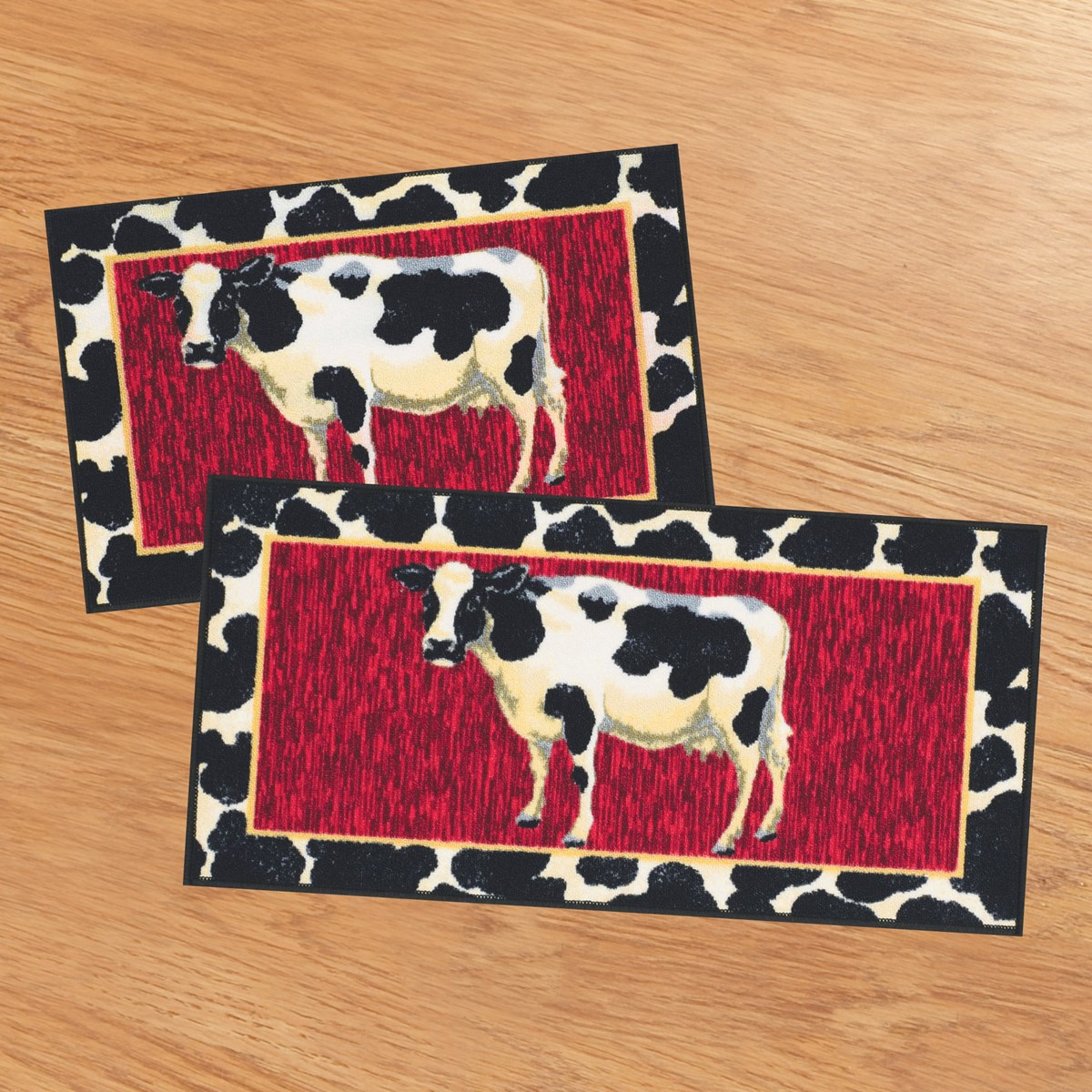Cow 2 pc Kitchen Rug Set | Collections Etc.