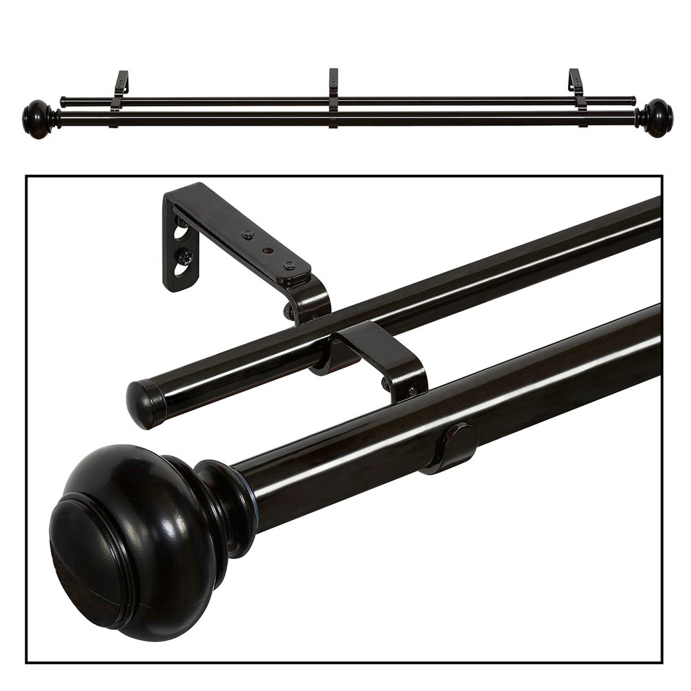 Brenner Double Curtain Rod Set | Collections Etc.