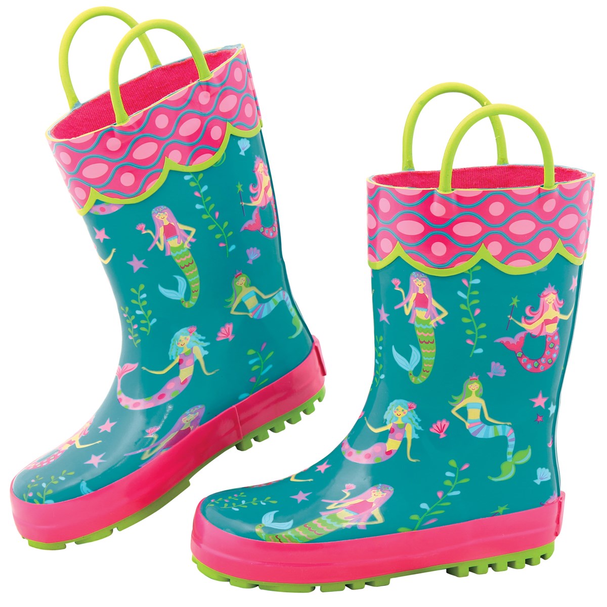 All Over Print Rain Boots Mermaid | Collections Etc.