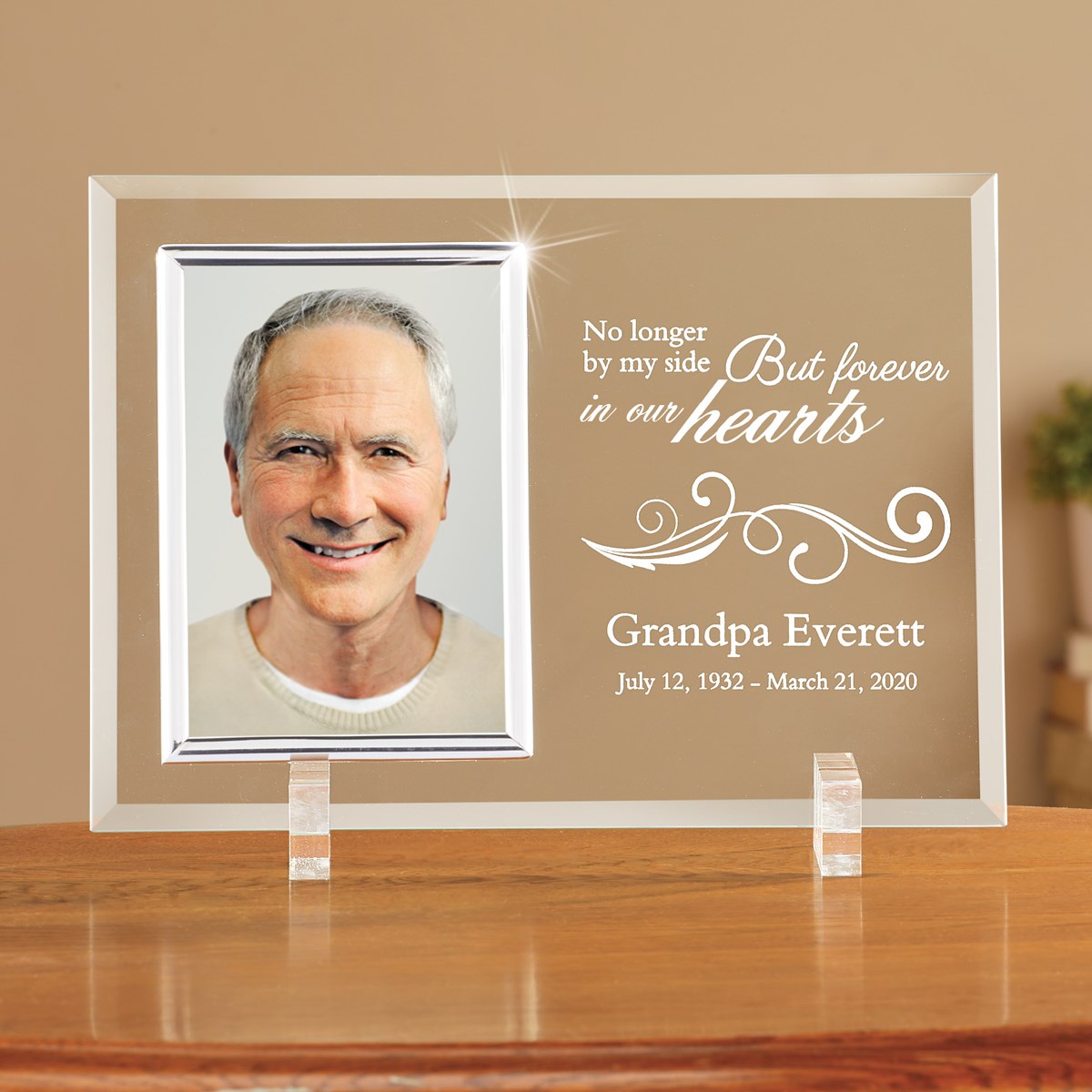 Forever In Our Hearts Personalized Memorial Frame | Collections Etc.