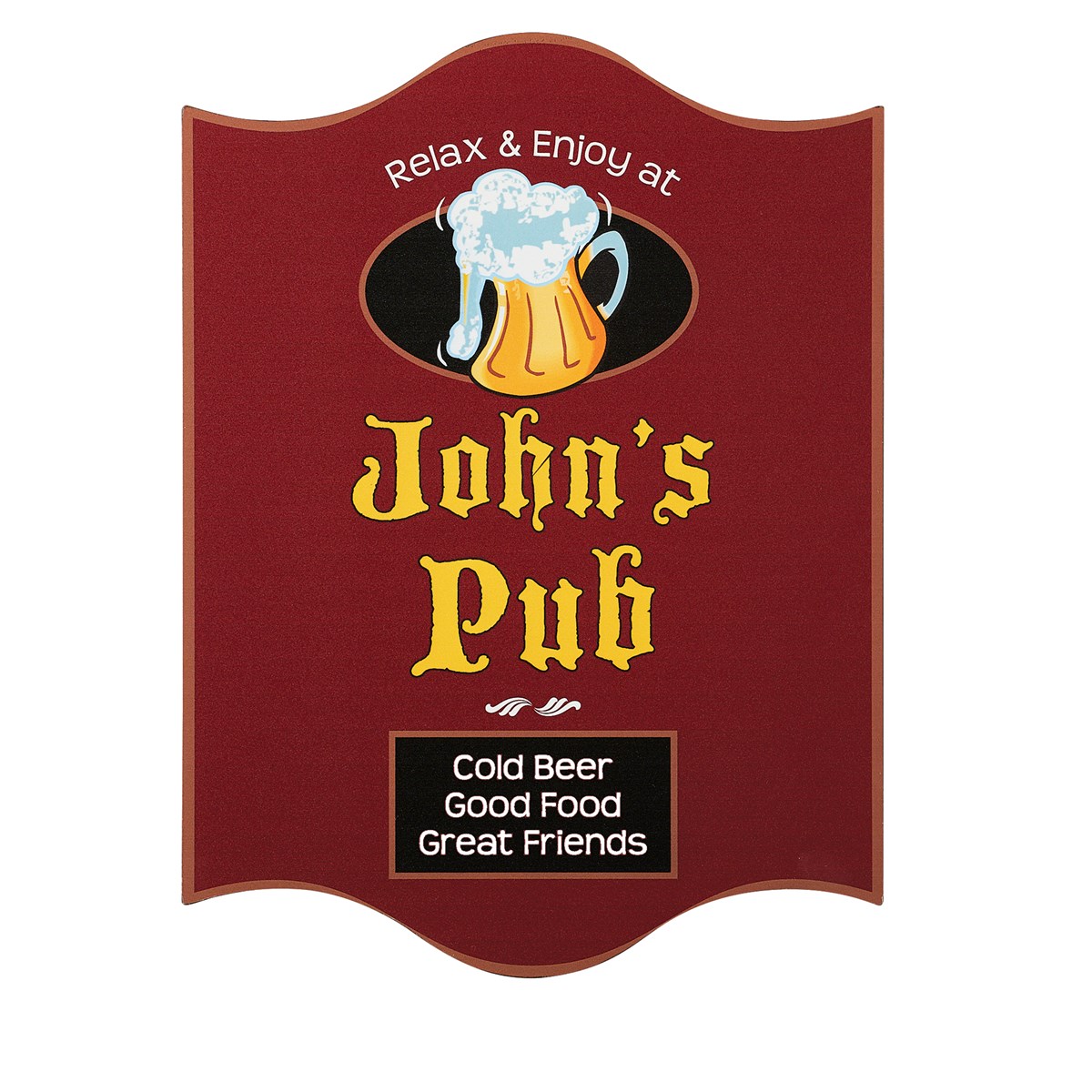 Custom Personalized Pub Sign Wooden Plaque | Collections Etc.