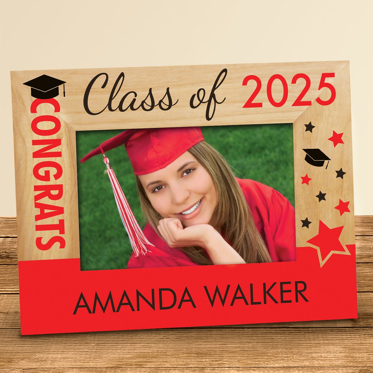 Personalized Colorful Class of Graduation Wooden Picture Frame ...