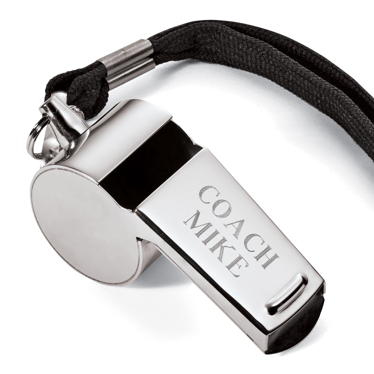 Personalized Silver-Plated Coach Metal Whistle | Collections Etc.