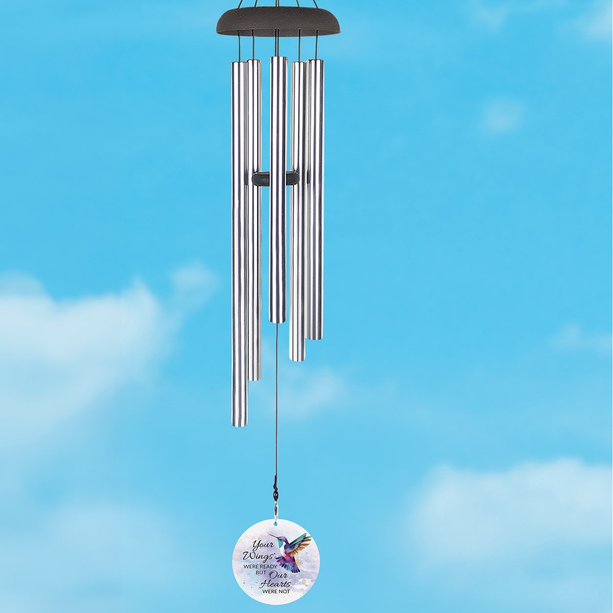 Personalized Hummingbird Memorial Metal Windchime | Collections Etc.