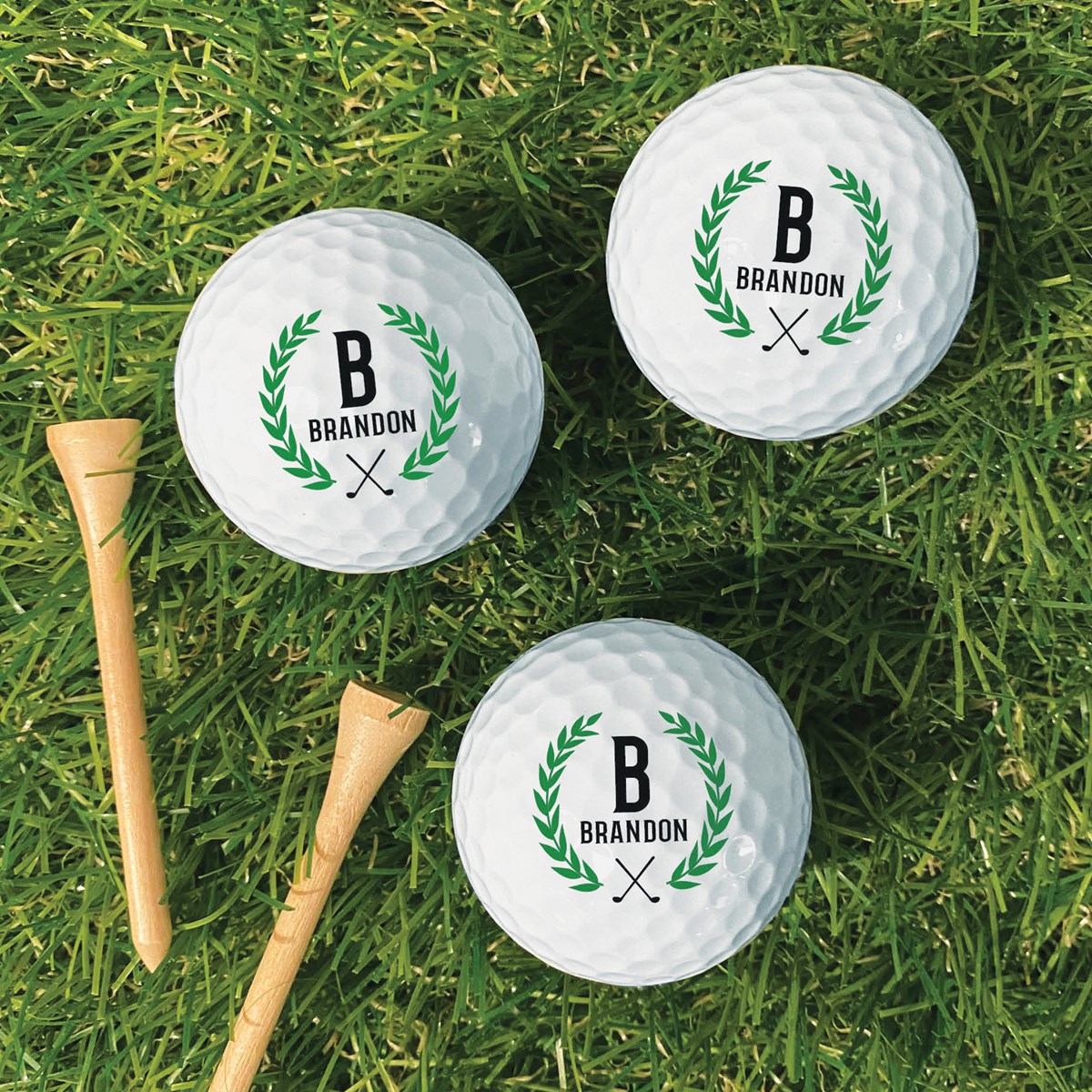 Personalized Monogram Golf Balls - Set of 6 | Collections Etc.